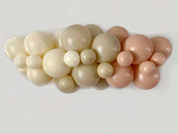 Neutral Party Decor, Soft Neutral Balloon Garland, Balloon Party Kit ...