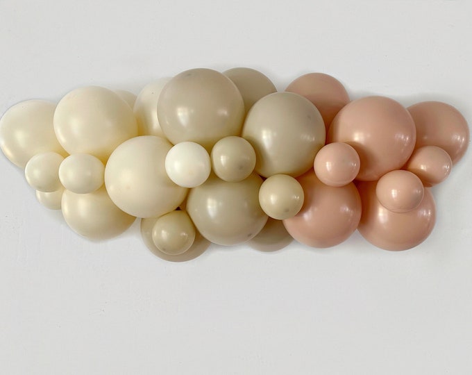 Neutral Balloon Garland Neutral Balloon Arch Garland Kit Boho Neutral ...
