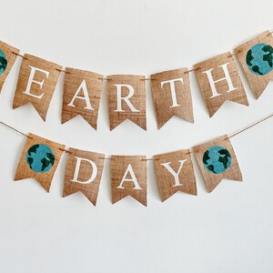 Earth Day Burlap Collection, Earth Day Party Decorations, Globe Decor ...