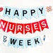 Nurse Appreciation Week Banner Happy Nurses Week Card Stock Banner Colorful Nurses Appreciation ...