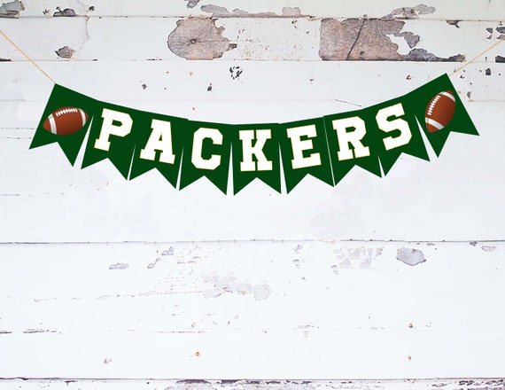 Packers Banner, Packers Decorations, Packers Banner, Card Stock Banner ...