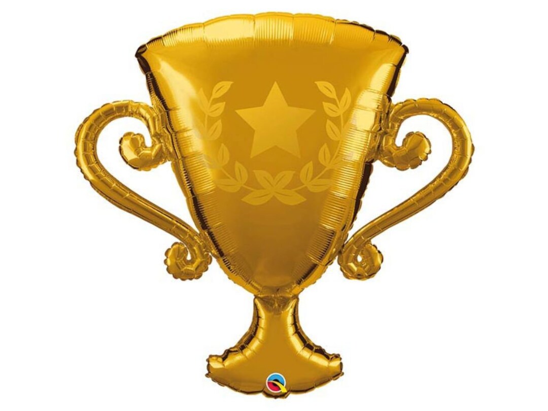 Gold Trophy Balloon Trophy Shaped Foil Balloon Champion Trophy Balloon ...