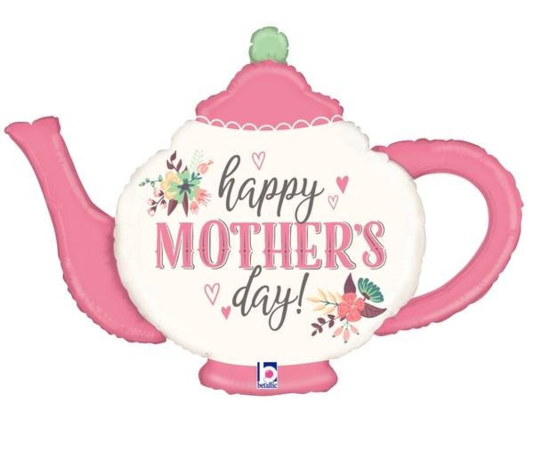 Mother's Day Teapot Balloon Mother's Day Balloon Mother's Day Decor ...