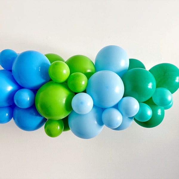 Blue and Green Balloons - Etsy