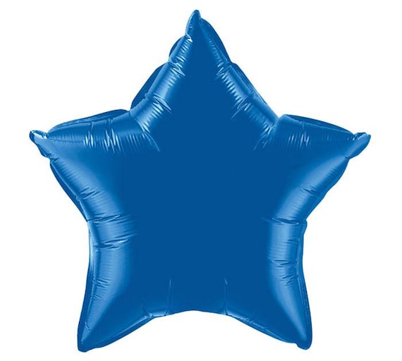 Blue Star Balloon, Star Shaped Foil Balloon, Blue Accent Balloon by ...