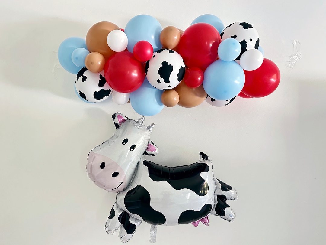 Cow Party Balloon Garland, Rodeo Balloon Garland, Farm Party ...