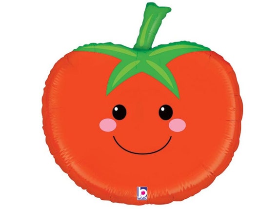 Smiling Tomato Balloon, Veggie Party Decor, Farmers Market Party ...