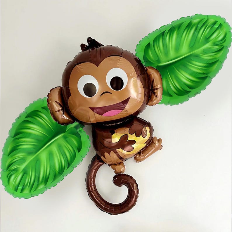 Go Bananas Monkey Party, Monkey Balloon, Jungle Party Decor, Safari ...