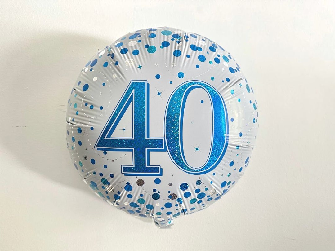 40th Birthday Balloon, Happy 40th Birthday Balloon, Birthday Party ...