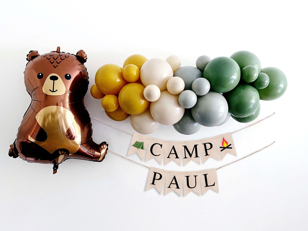 Camping Party Decor, Personalized Camp Banner, Camping Decorations ...