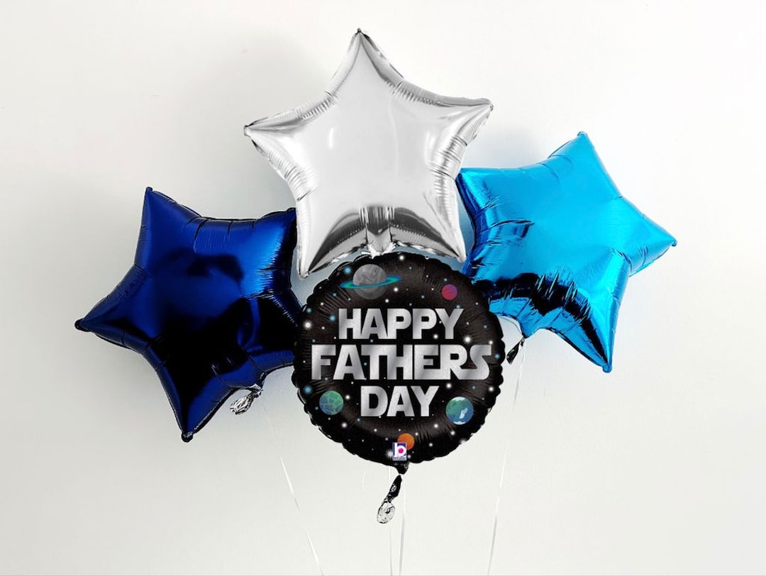 Happy Father's Day Balloon Set Father's Day Balloon Decor Star Themed ...