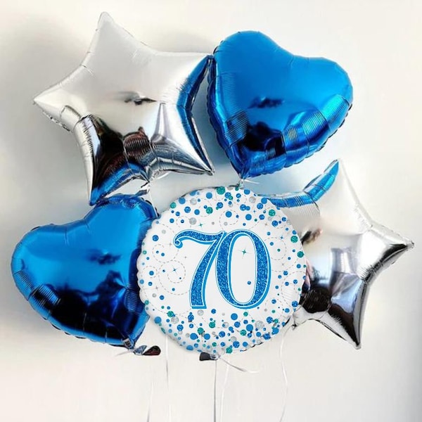 Silver 70 Birthday Decorations - Etsy
