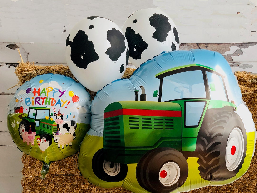 Tractor Balloon, Farm Balloons, Farm Party Decor, Farm Party Balloons ...