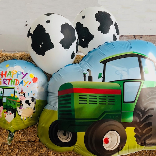 Tractor Balloon Farm Balloons Farm Party Decor Farm Party | Etsy