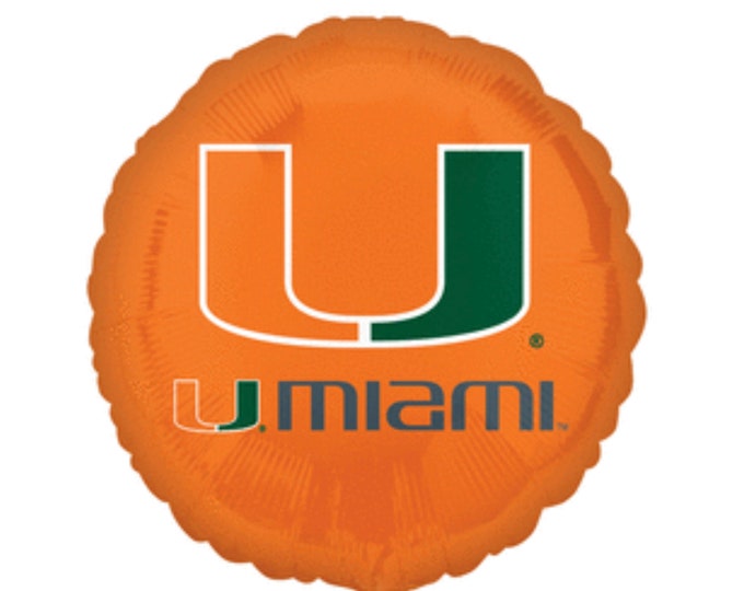 University of Miami Balloons, University of Miami Hurricanes Balloons ...