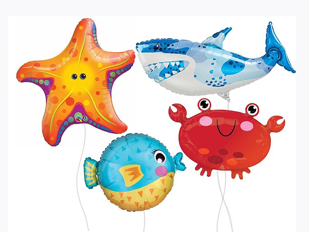 Sea Creature Balloons | Under the Sea Party Decor | Ocean Party Props ...