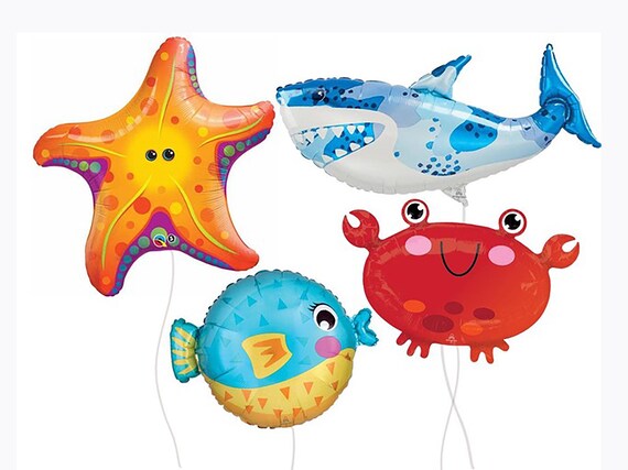 Sea Creature Balloons Under the Sea Party Decor Ocean - Etsy