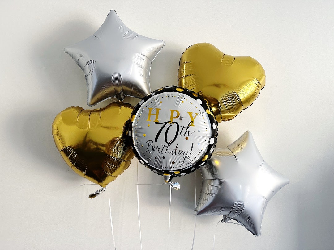 70th Birthday Balloons, Happy 70th Birthday Balloon, Birthday Party ...
