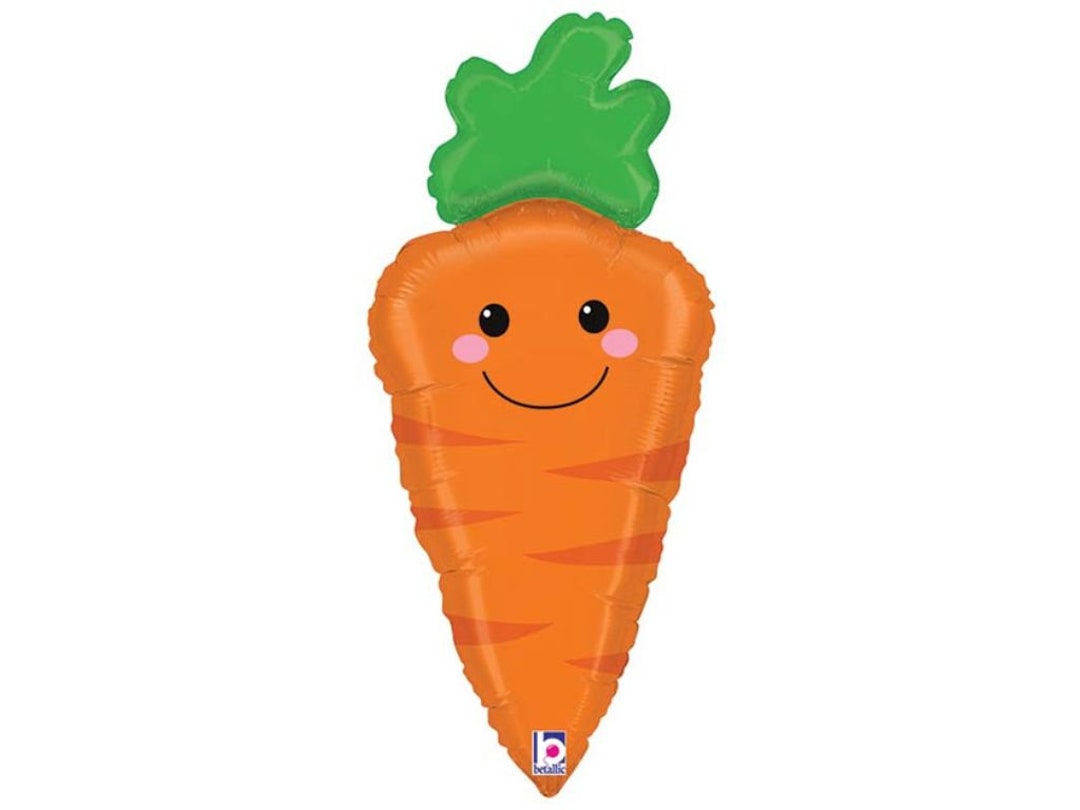 Smiling Carrot Balloon, Veggie Party Decor, Farmers Market Party ...