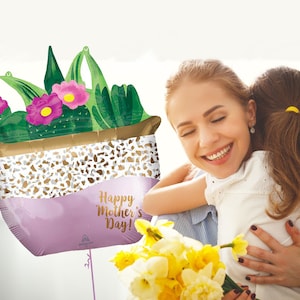 Mother's Day Balloon, Floral Balloon, Happy Mother's Day Decor, We Love ...