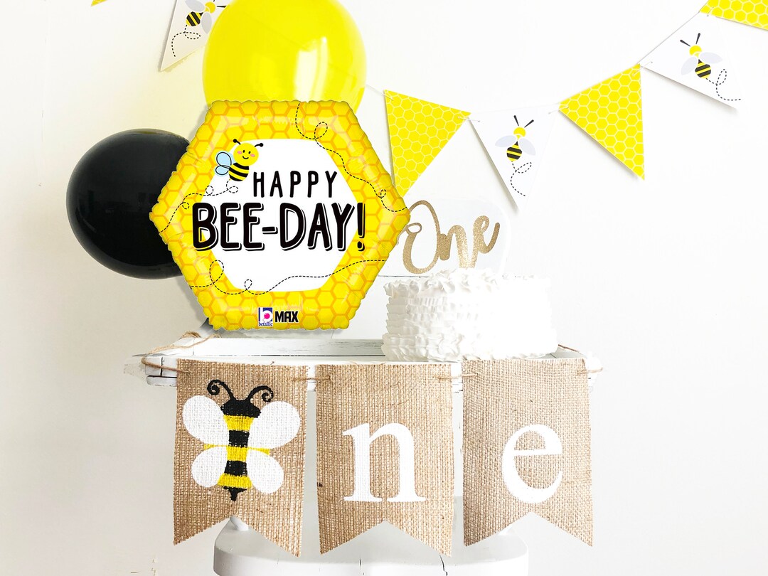 Bumblebee First Birthday Collection | Bumblebee Party Decor With ...