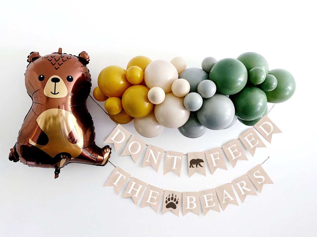 Camping Party Decor, Don't Feed the Bears Banner, Camping Decorations ...