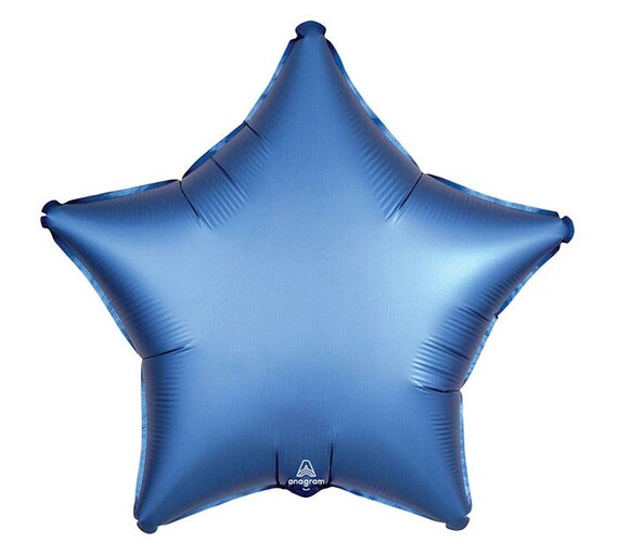 Blue Star Balloon, Star Shaped Foil Balloon, Blue Accent Balloon by ...