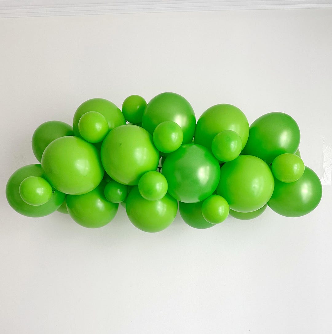 Green Party Decor, Green Balloon Garland, Balloon Party Kit, Lime Green ...