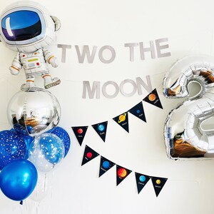 Two the Moon, 2nd Birthday Party, Astronaut Party, Space Party Theme ...