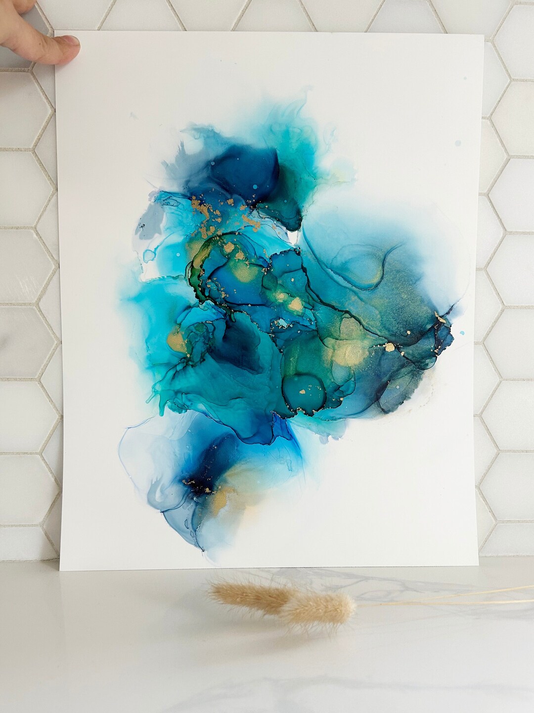 Galaxy, Original Alcohol Ink Art, Alcohol Ink Art, Modern Art, Abstract ...