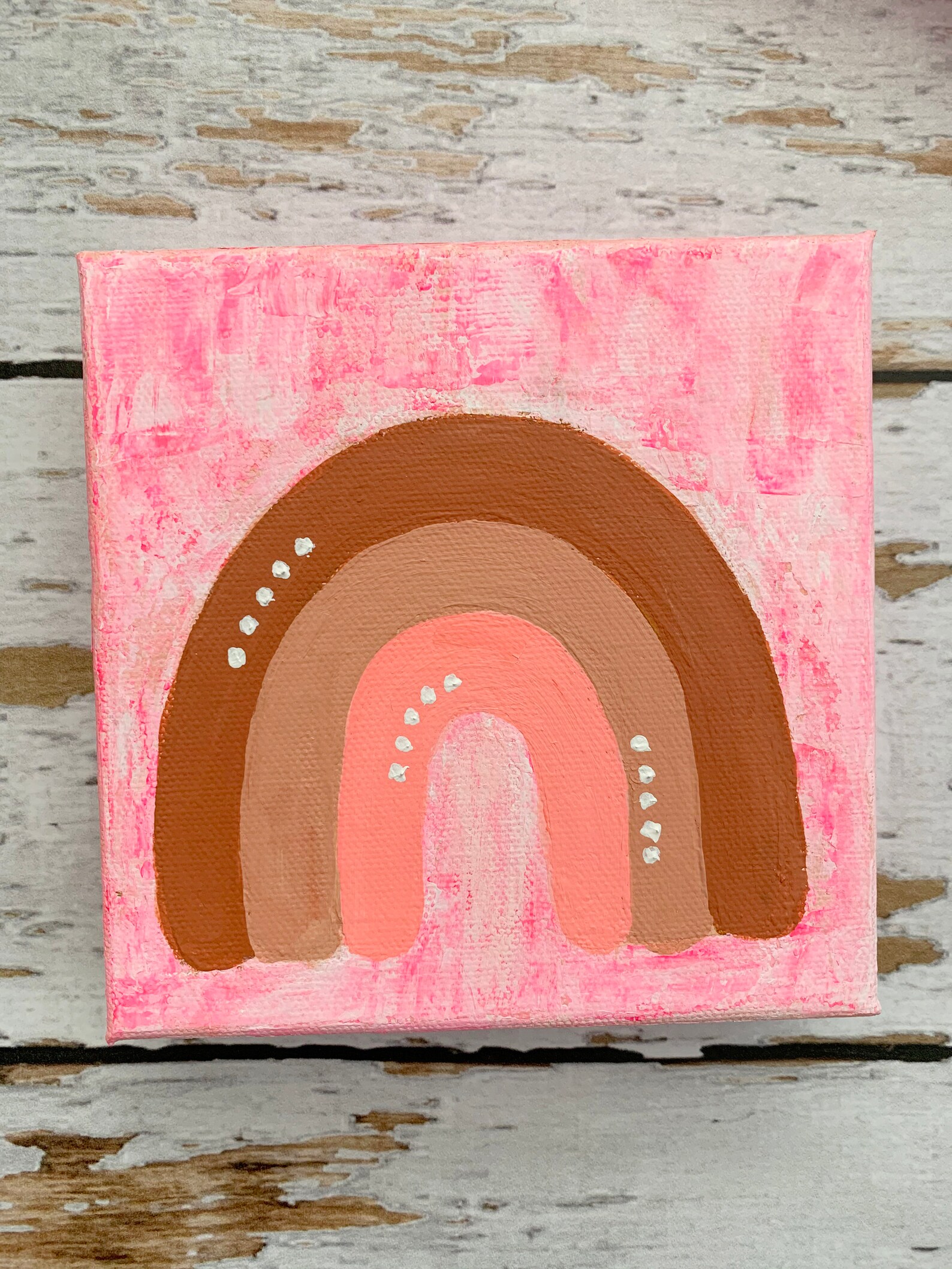 Set of 9 Canvas wall art Boho Art Original Acrylic Painting | Etsy