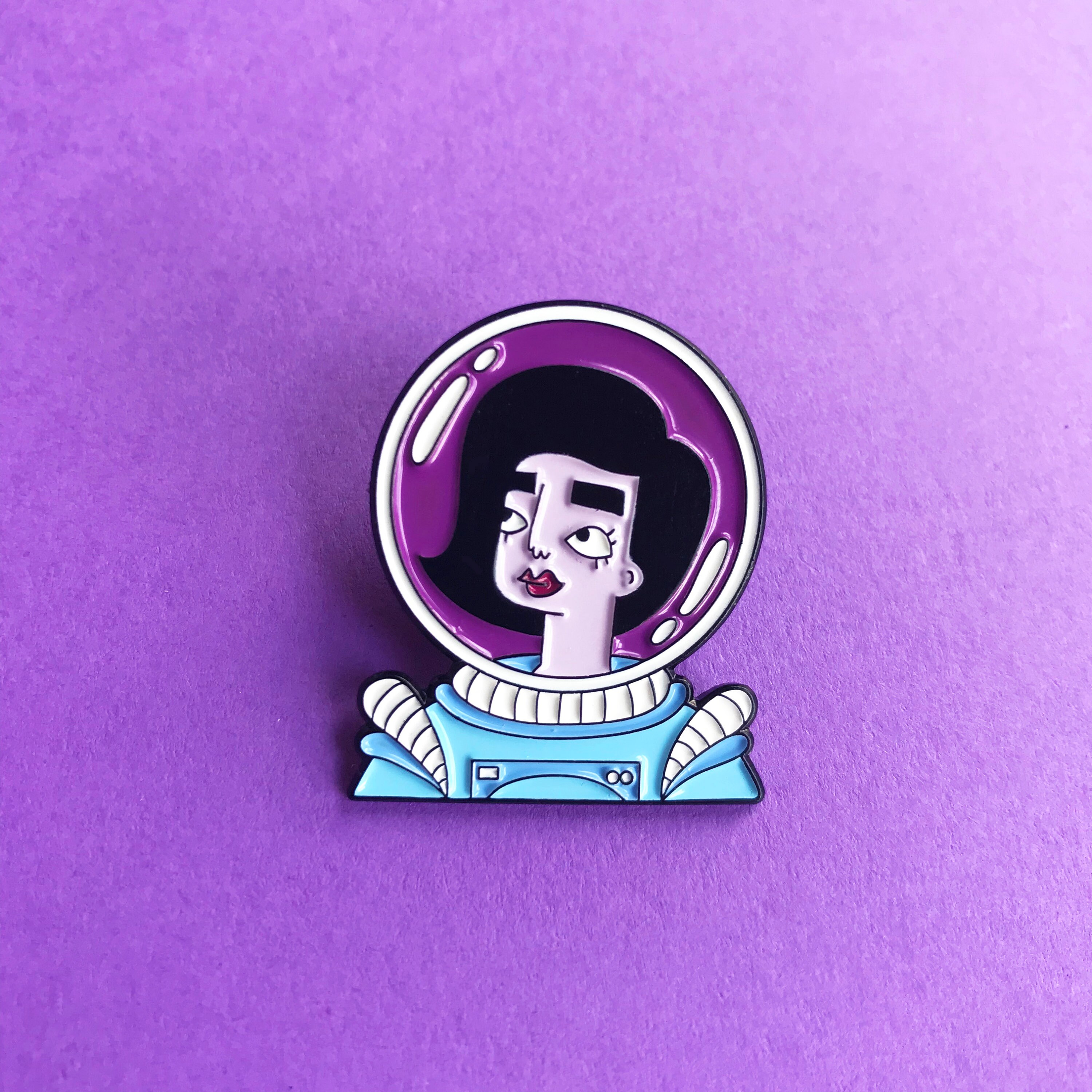 Girl Gang 4 Spaced Out Enamel Pin Astronaut Woman | Etsy