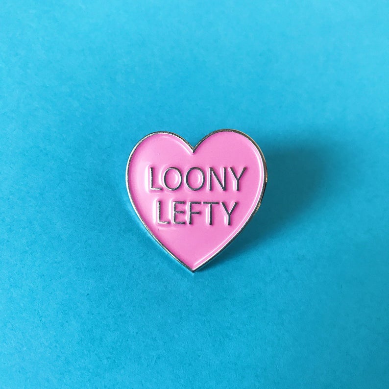 Loony Lefty Soft Enamel Pin donation Info in Description | Etsy