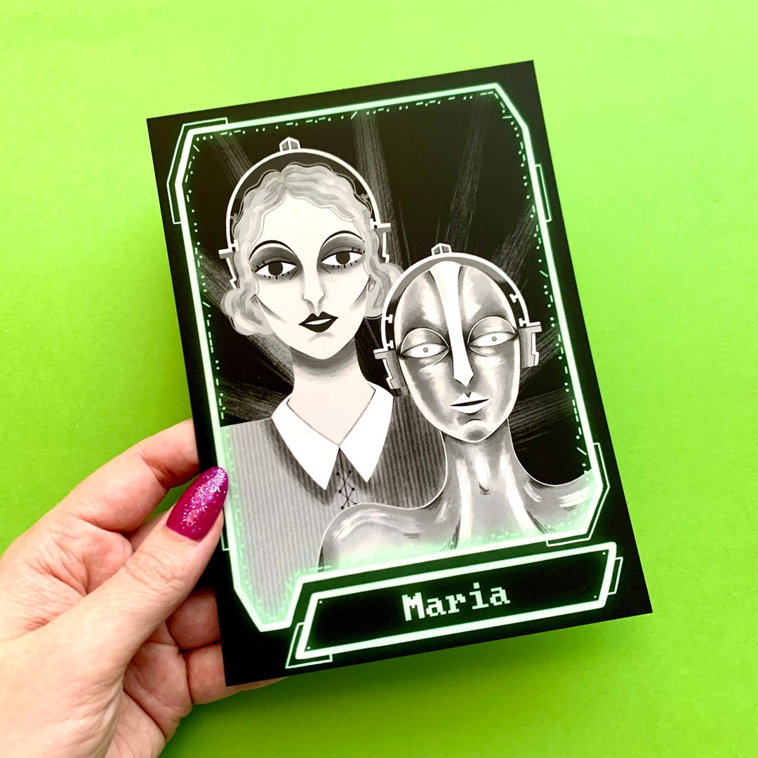 Maria Metropolis Art Print Portrait Digital - Etsy