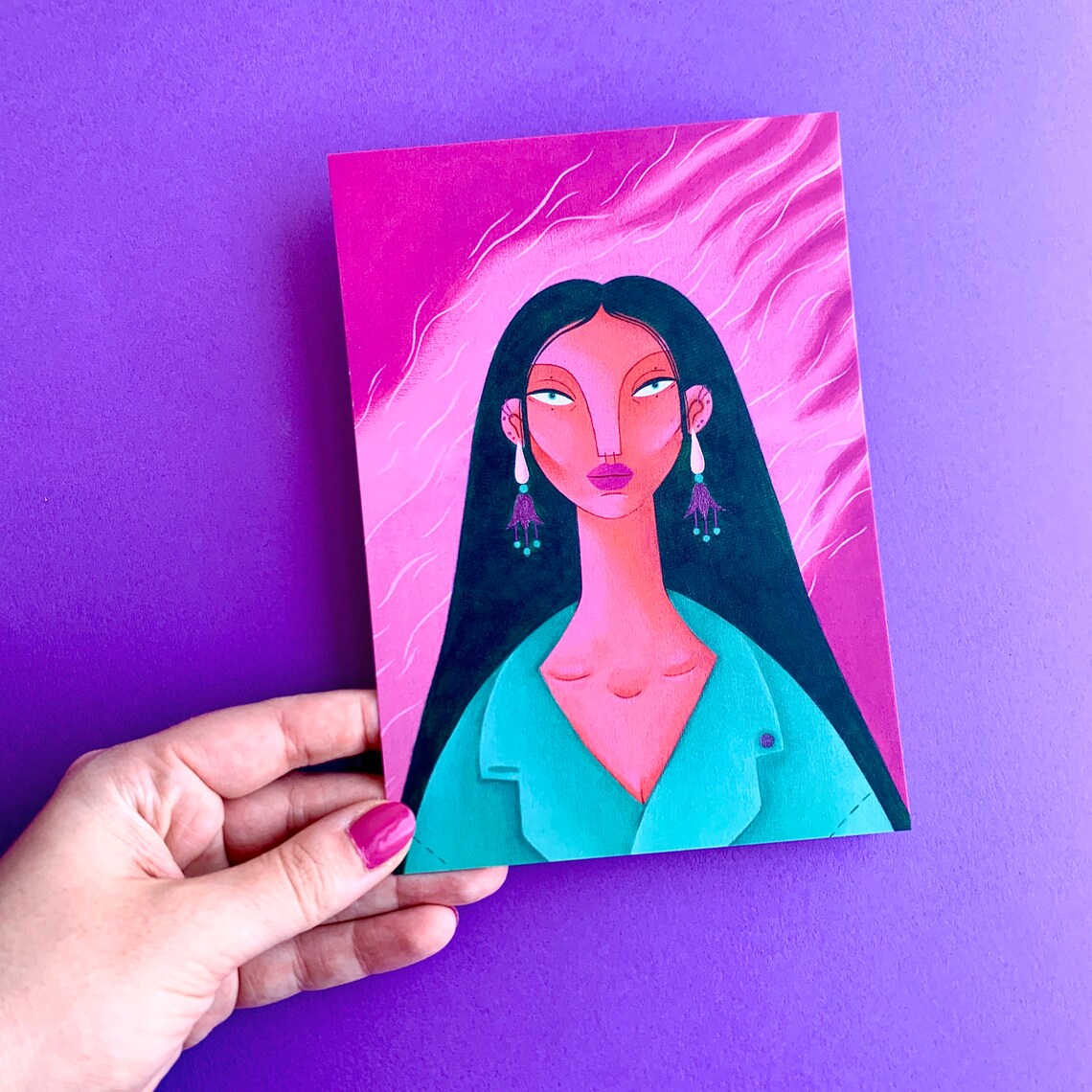 Burning Bridges Art Print Portrait Fire Smoke - Etsy