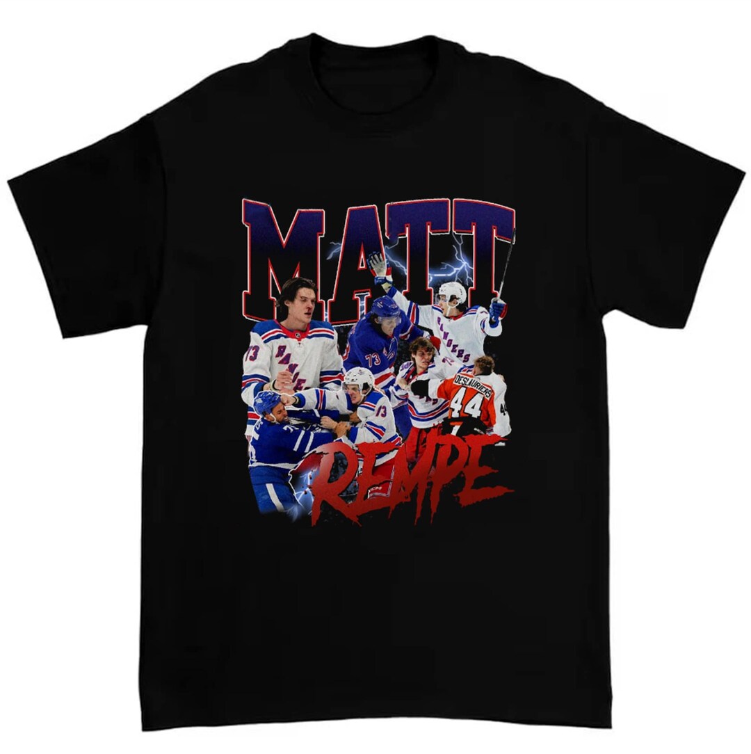Matt Rempe New York Hockey Shirt, Rangers Hockey Unisex Tshirt Sweatshirt , Hockey 90s Vintage ...