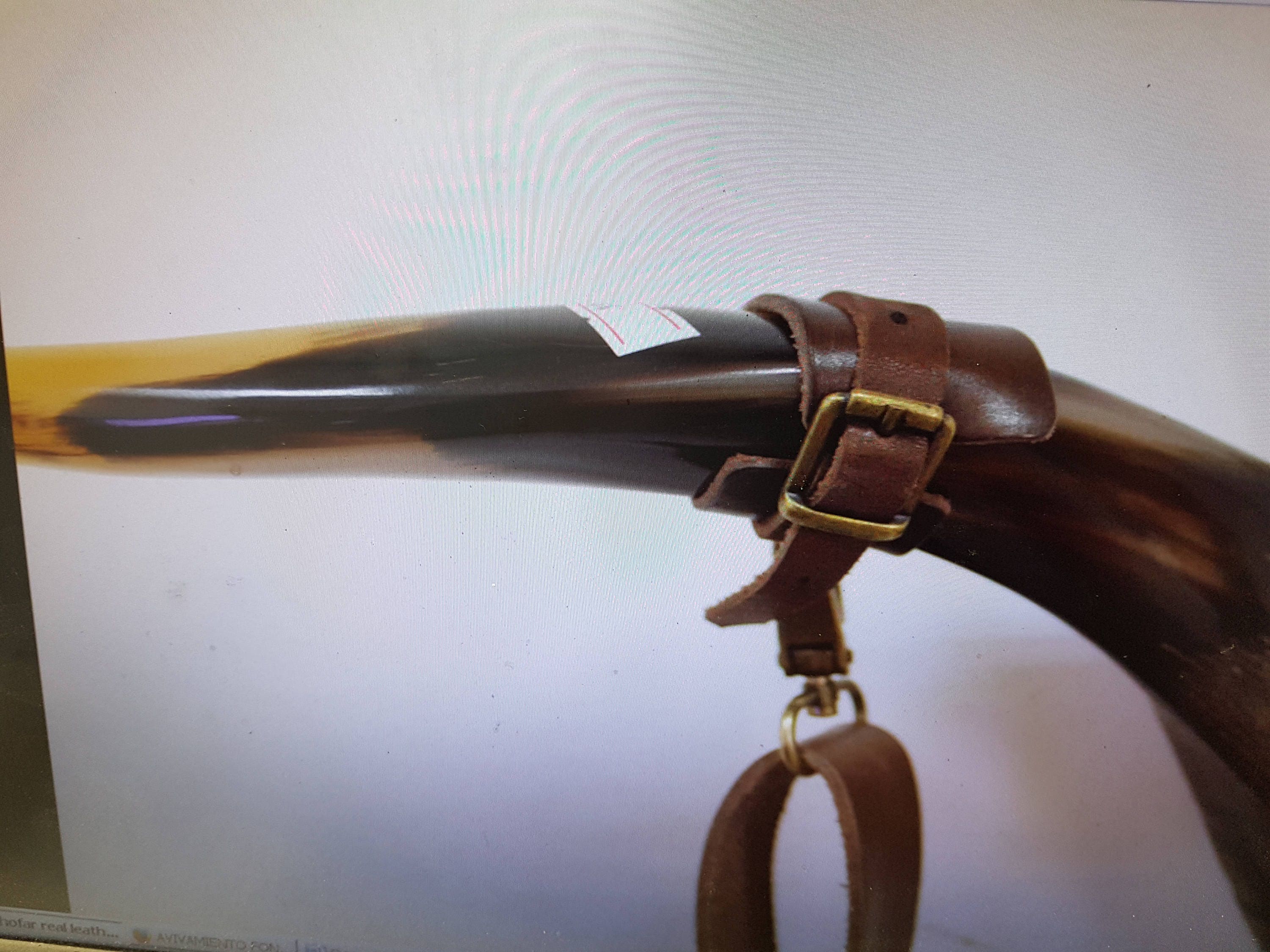 Shofar Real Leather Carrying Sling. Hand Made. "old Brass" Finish ...