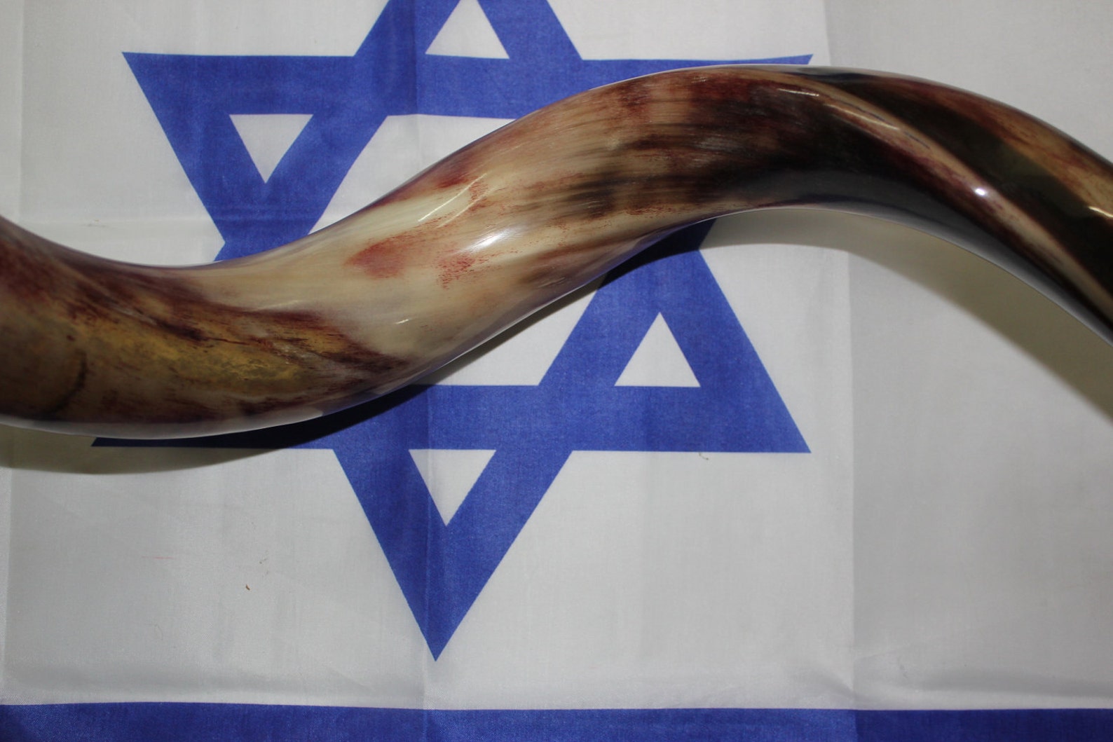 Shofar 36'' Full Polished Kosher Yemenite Kudu Horn Shofar Best Sound ...