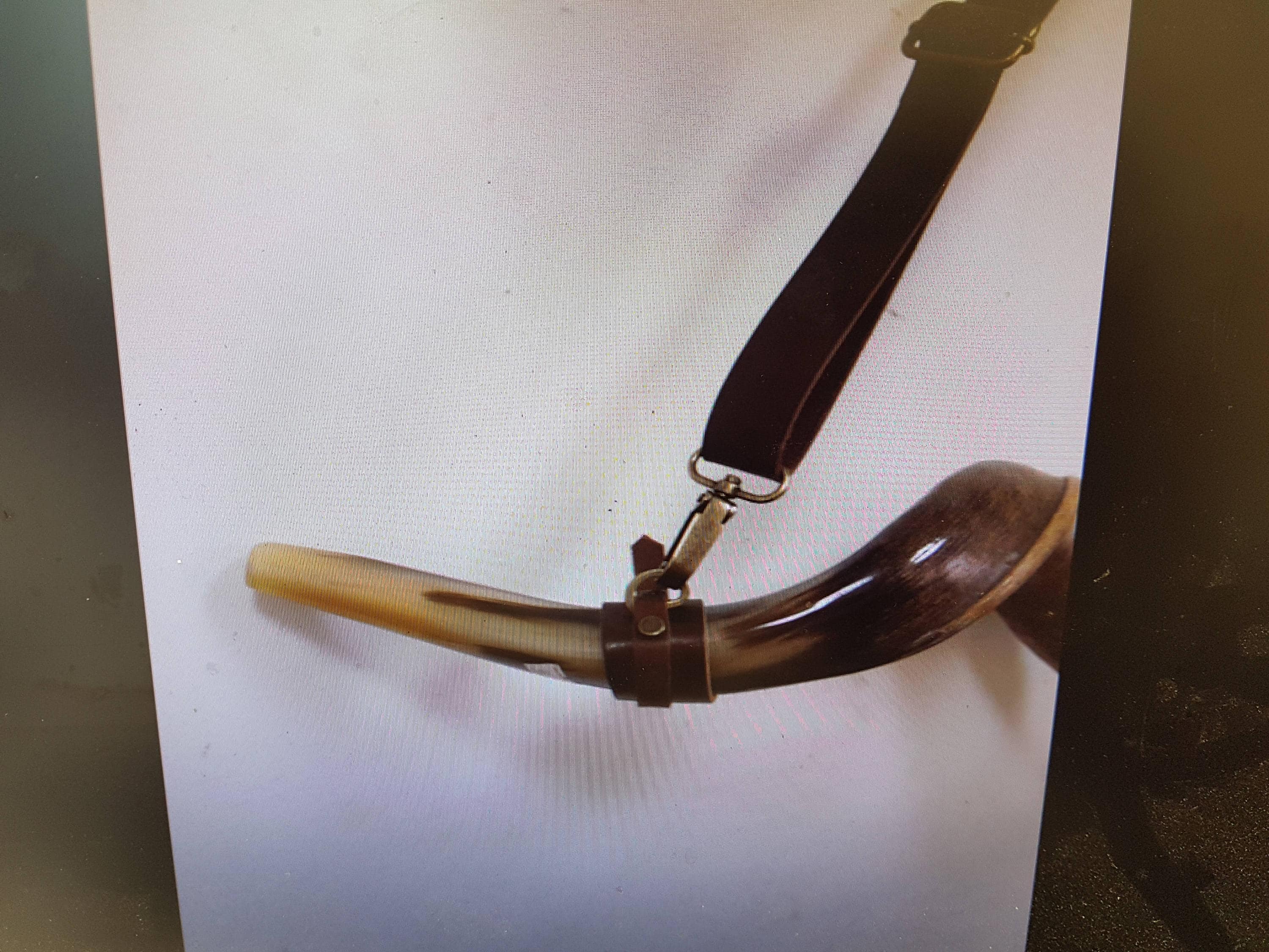 Shofar Real Leather Carrying Sling. Hand Made. "old Brass" Finish ...