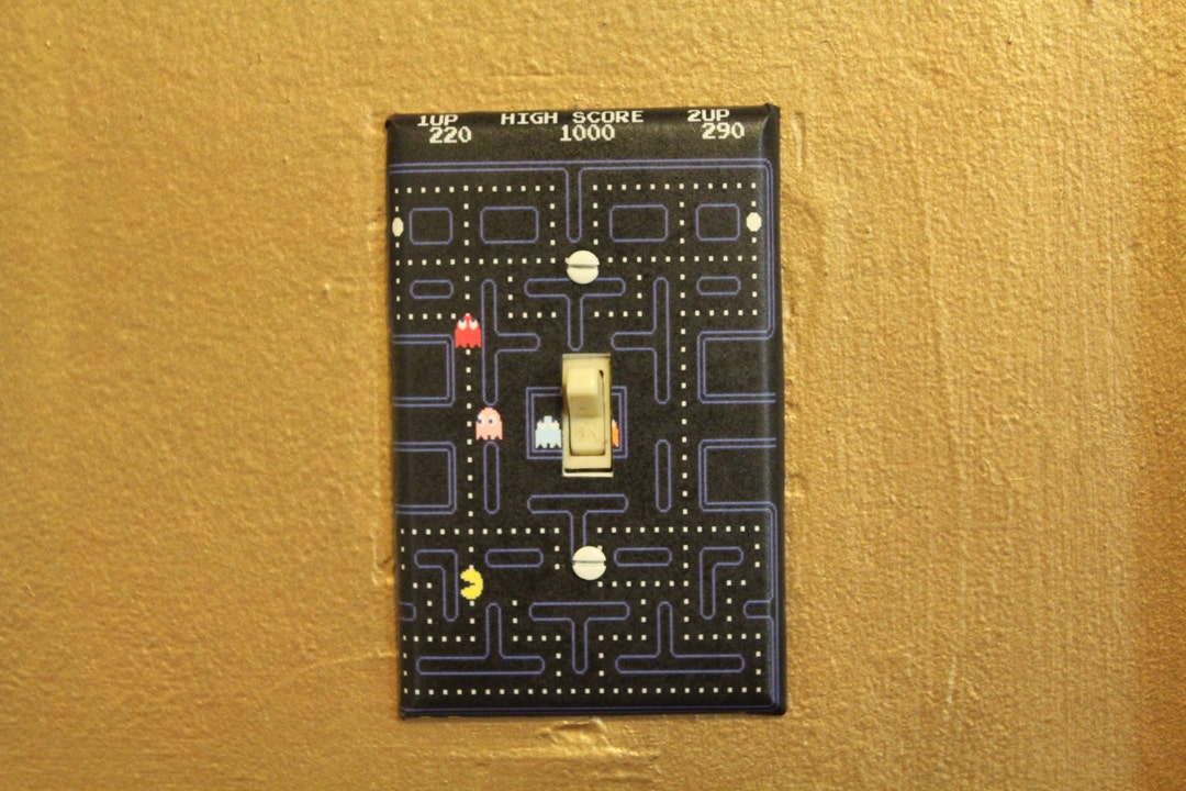 Pac Man - Light Switch Plate - Etsy