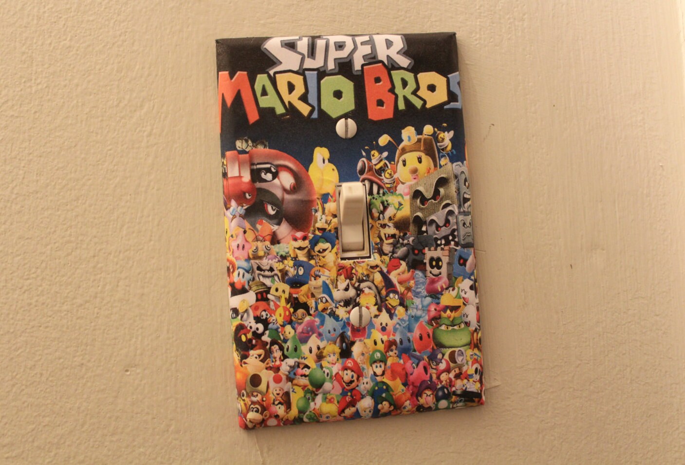 Super Mario Bros Decorative Light Switch Plate - Etsy