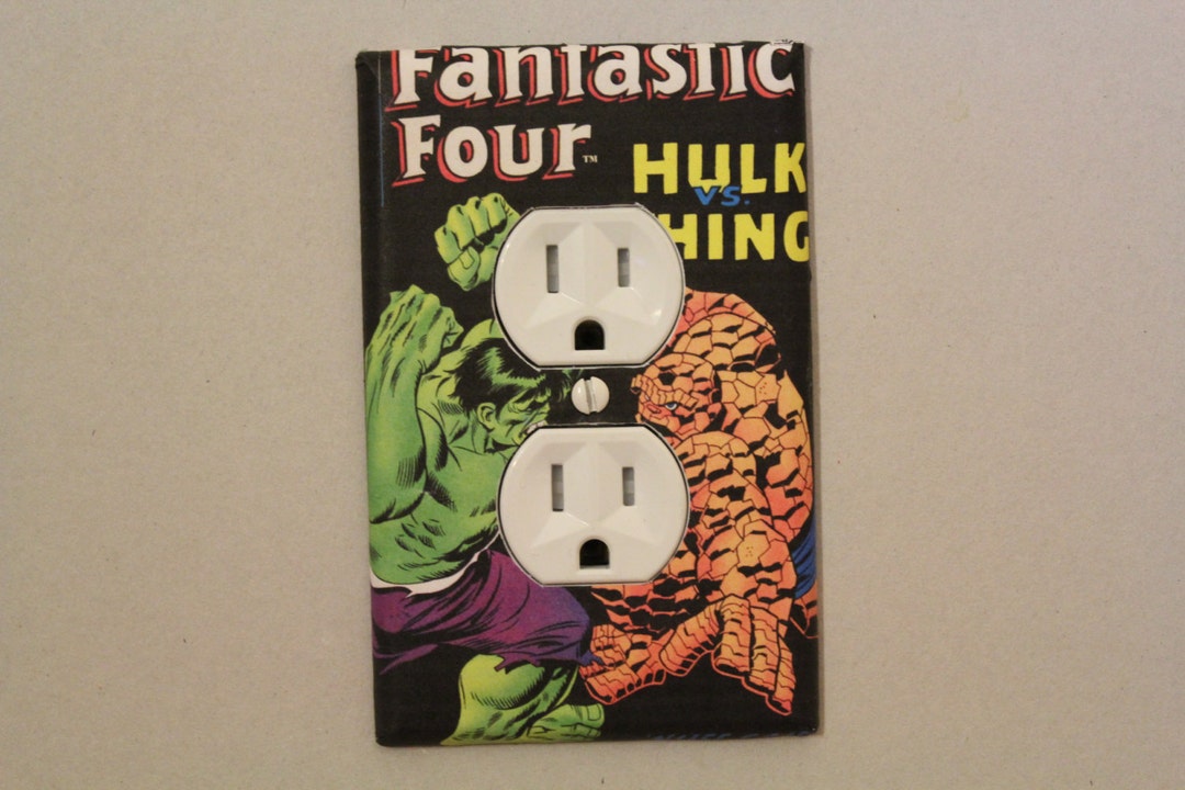 Hulk & the Thing Fantastic Four Comic Book Cover Outlet Cover Plate - Etsy