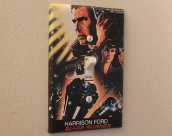 Blade Runner Light Switch Cover White, Black, Glow in the Dark Vintage ...