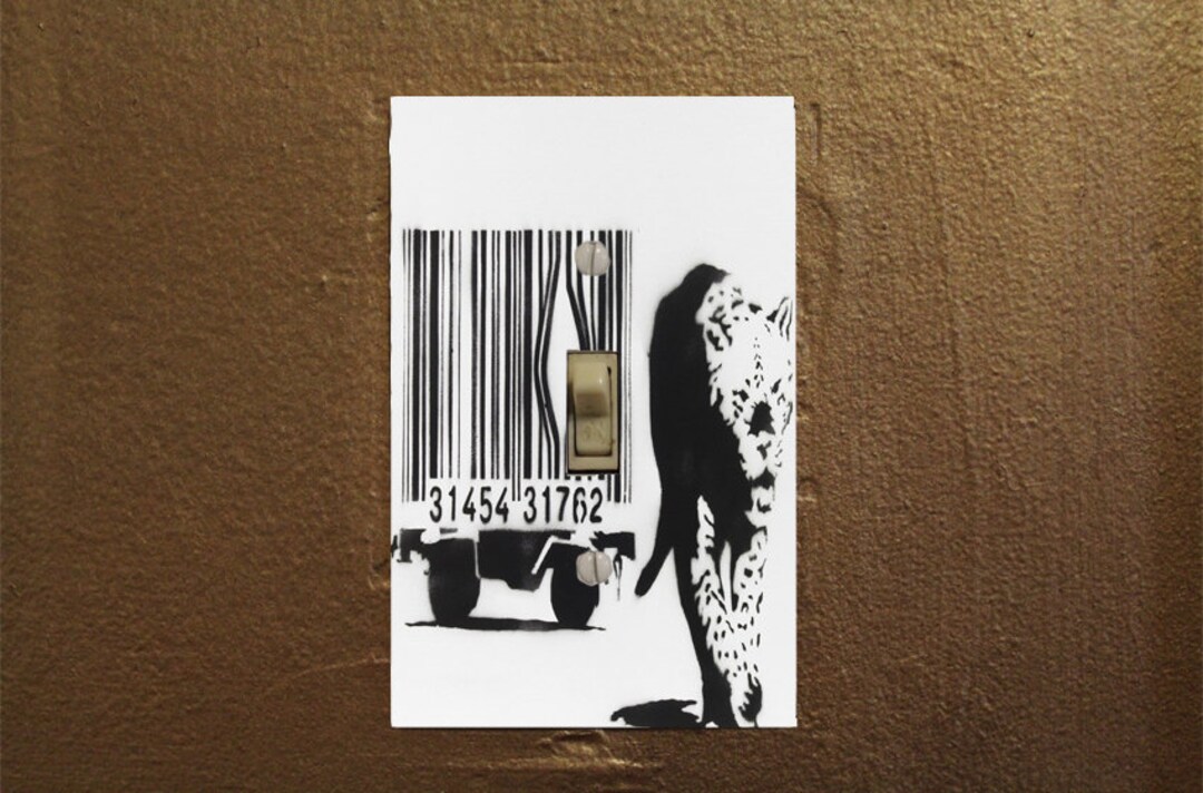 Banksy Barcode Light Switch Cover Plate - Etsy
