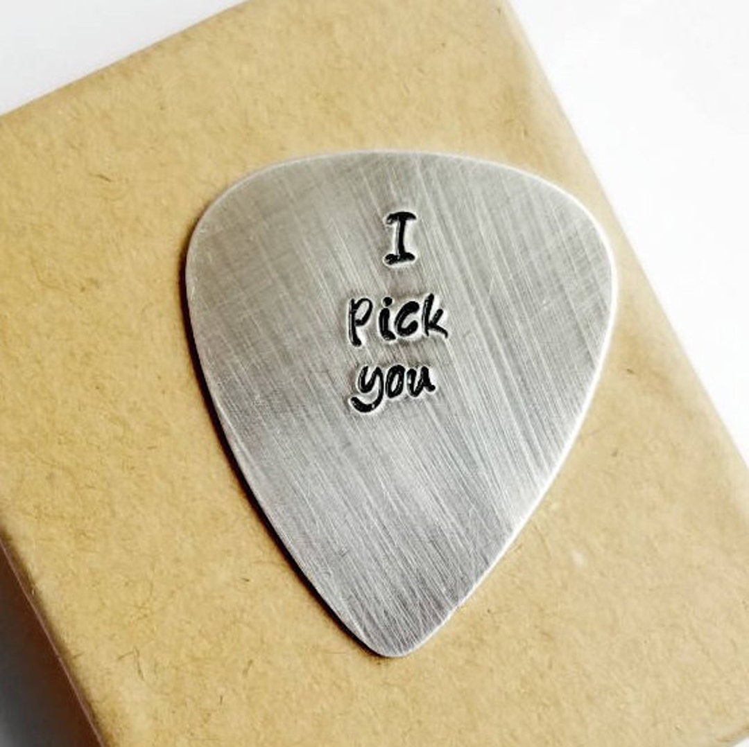 I Pick You Guitar Pick • Anniversary Gifts for Boyfriend • Custom ...