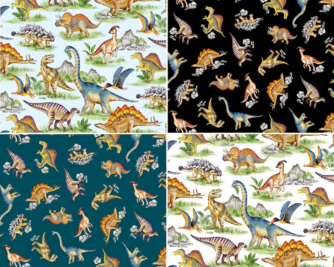 Dinosaur Fabric by the Yard, Dino World, Dinomighty, Michael Miller ...