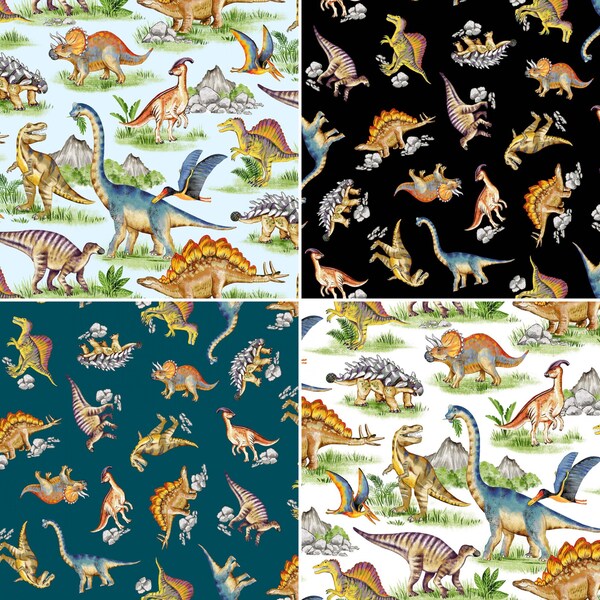 Dinosaur Fabric - Etsy