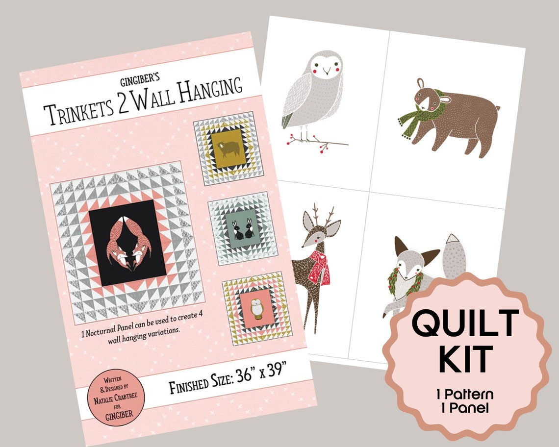 Easy Quilt Kits With Pattern and Fabric, Trinkets to Wall Hanging ...