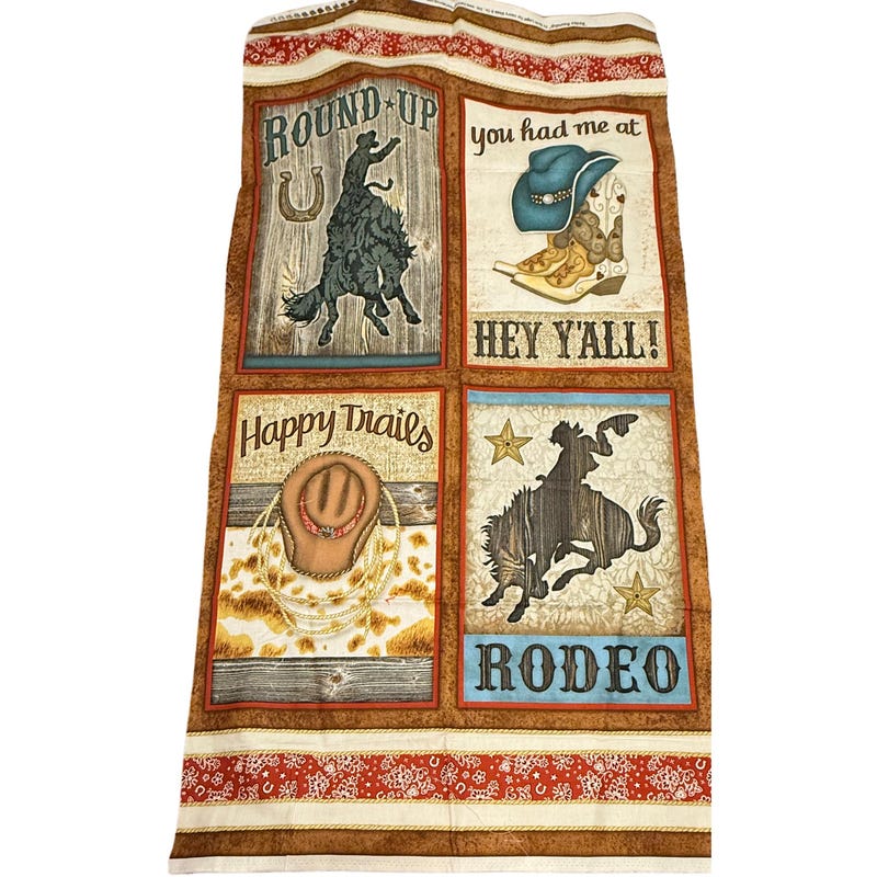 Western Fabric Panels - Etsy