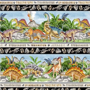Dinosaur Fabric - Etsy